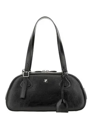 COURREGES Friday Medium Shoulder Bag - Black
