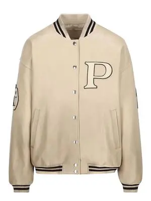Prada Padded Leather Jacket - Cream