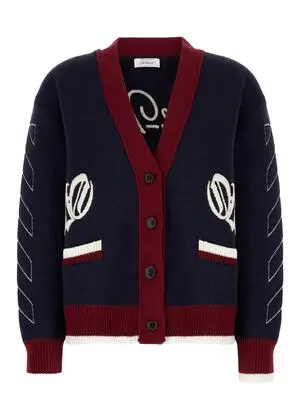 Off-White Graphic Logo Knitwear Cardigan - Multicolor