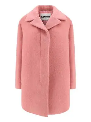 JIL SANDER Wool Kaban Coat - Pink