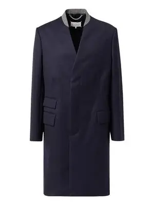 MAISON MARGIELA Wool Cavalry Coat - Blue