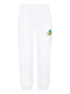 Off-White Cotton Logo Sweatpants - White