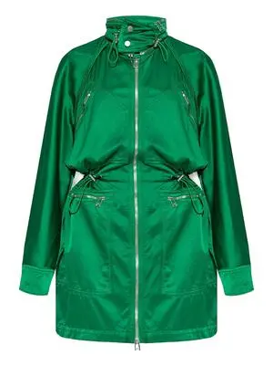Bottega Veneta Satin Parka - Green