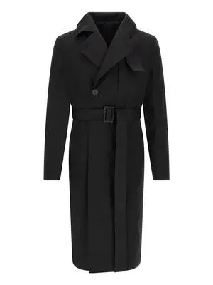 Rick Owens Mastodon Trench Coat - Black