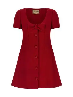 Valentino Garavani Bow Dress - Red