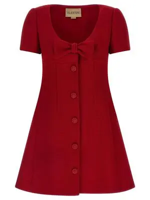 Valentino Garavani Bow Dress - Red