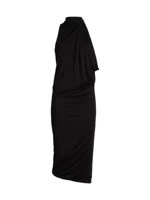 Versace Draped Asymmetrical Dress - Multicolor
