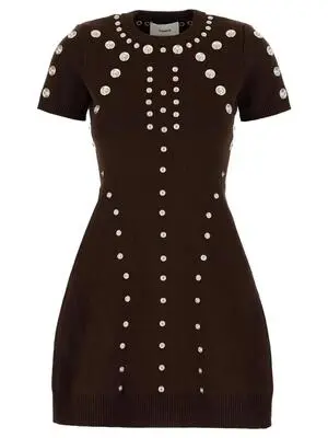 Coperni COPERNI Studded Knit Dress Multicolor