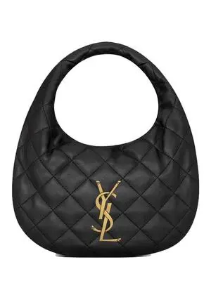 Saint Laurent SAINT LAURENT Quilted Icarino Handbag Black