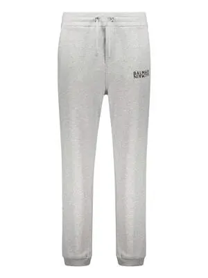 Balmain Balmain Logo Jogging Pants Men Gray
