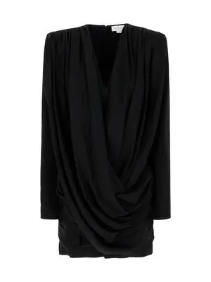 Stella McCartney Draped Long Sleeve Dress - Multicolor