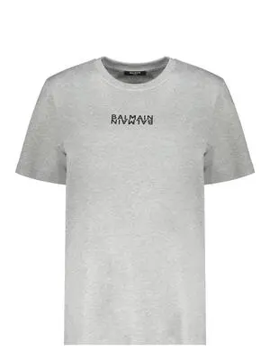 Balmain BALMAIN Logo T-Shirt Gray