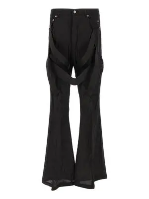 Rick Owens Megastrapped Bolans Pants - Black