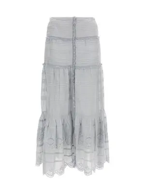 Isabel Marant Étoile Marant 'paoline' Long Skirt - Blue