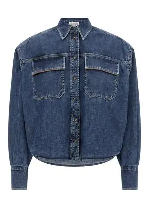 Brunello Cucinelli Lightweight Denim Shirt - Blue