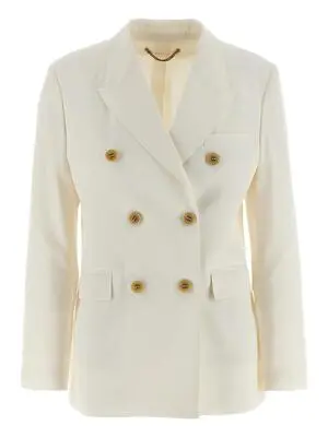 GOLDEN GOOSE Diva Double-breasted Blazer - White