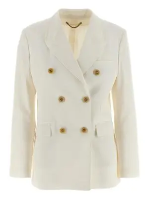 GOLDEN GOOSE Diva Double-breasted Blazer - White