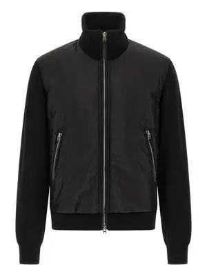 TOM FORD Merino Wool Bomber Jacket - Black