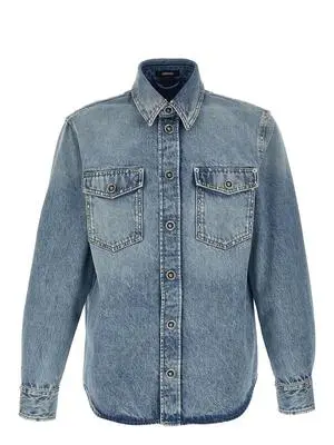 Versace Medusa' Shirt - Blue