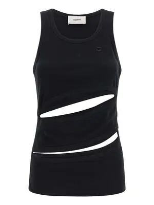Coperni Spiral Tank Top - Black