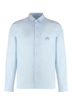 Prada Oxford Cotton Shirt - Blue