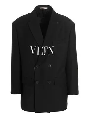 Valentino Garavani Double-breasted Blazer Jacket - Black