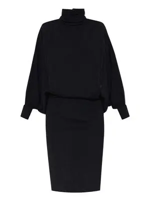 Saint Laurent Wool Dress - Black
