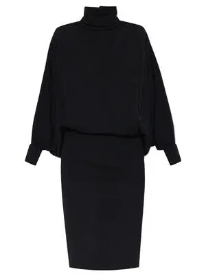 Saint Laurent Wool Dress - Black