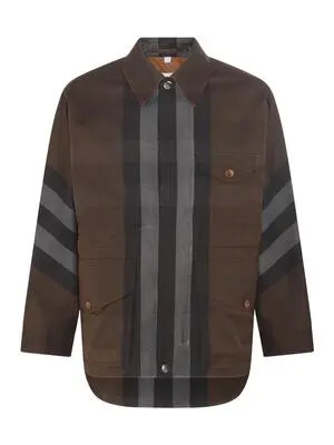 Burberry Parka Jacket - Brown