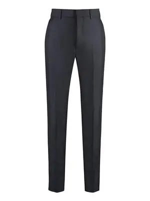 Prada Prada Wool Trousers Blue