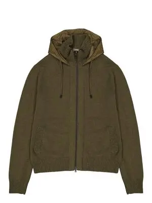 Herno Cashmere Zipped Hoodie - Green