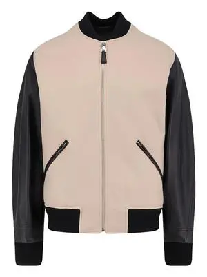Givenchy Panelled Bomber Jacket - Black