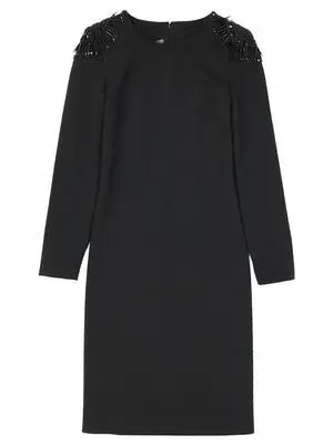 Alberta Ferretti Wool Blend Dress - Black