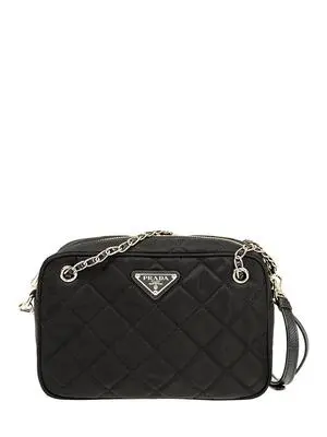 Prada Quilted Crossbody Bag - Black