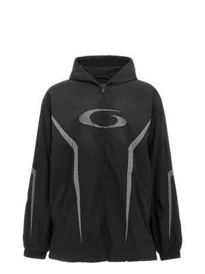 Balenciaga Tracksuit Loop Sports Icon Ampia' Jacket - Black
