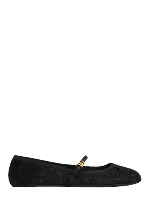 Dolce & Gabbana Lace Ballerinas - Black