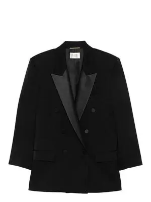 Saint Laurent Wool Blazer - Black