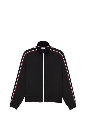 Saint Laurent Cassandre Track Jacket In Jersey - Black