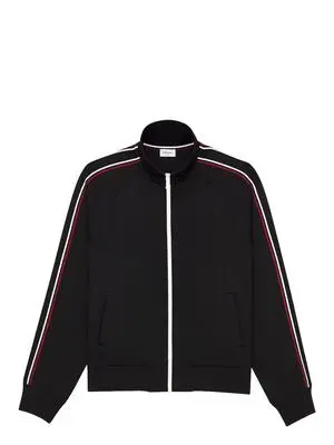 Saint Laurent Cassandre Jersey Track Jacket - Black
