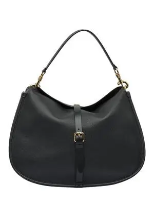 Etro Leather Shoulder Bag - Black