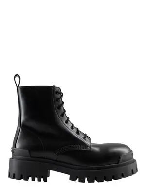 Balenciaga Strike Zip Bootie - Black