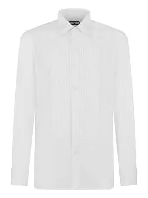 TOM FORD Cocktail Voile Slim Fit Evening Shirt - White