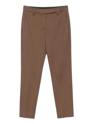 Brunello Cucinelli BRUNELLO CUCINELLI Tapered Leg Cotton Trousers Brown