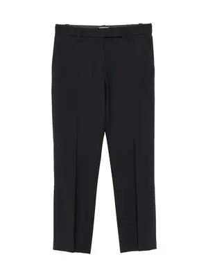 Brunello Cucinelli Pressed-crease Wool Trousers - Blue