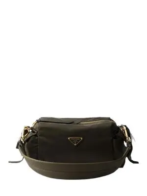 Prada PRADA Explore Small Re-Nylon And Leather Bag Green