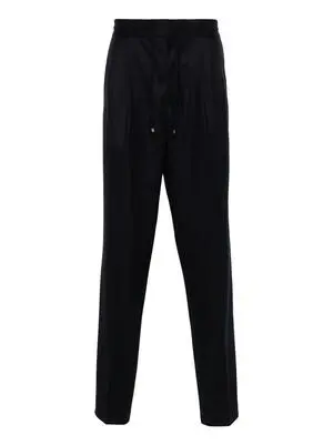 Brunello Cucinelli Wool Flannel Trousers - Blue
