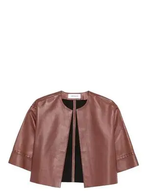 YVES SALOMON YVES SALOMON Leather Jacket Red