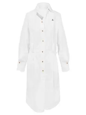 VIVIENNE WESTWOOD Cotton Shirt Dress - White