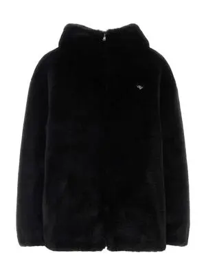 Prada Eco Fur Reversible Jacket - Black