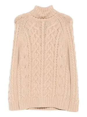Brunello Cucinelli Cable-knit Cashmere Roll-neck Sweater - Multicolor